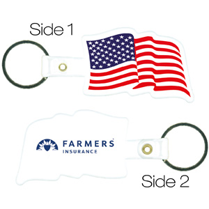 USA American Flag Key Tag (Pack of 20) - Farmers Merchandise Store